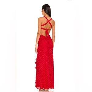 MAJORELLE | Dresses | Nwt Majorelle Revolve Maisie Gown In Ruby Red | Poshmark